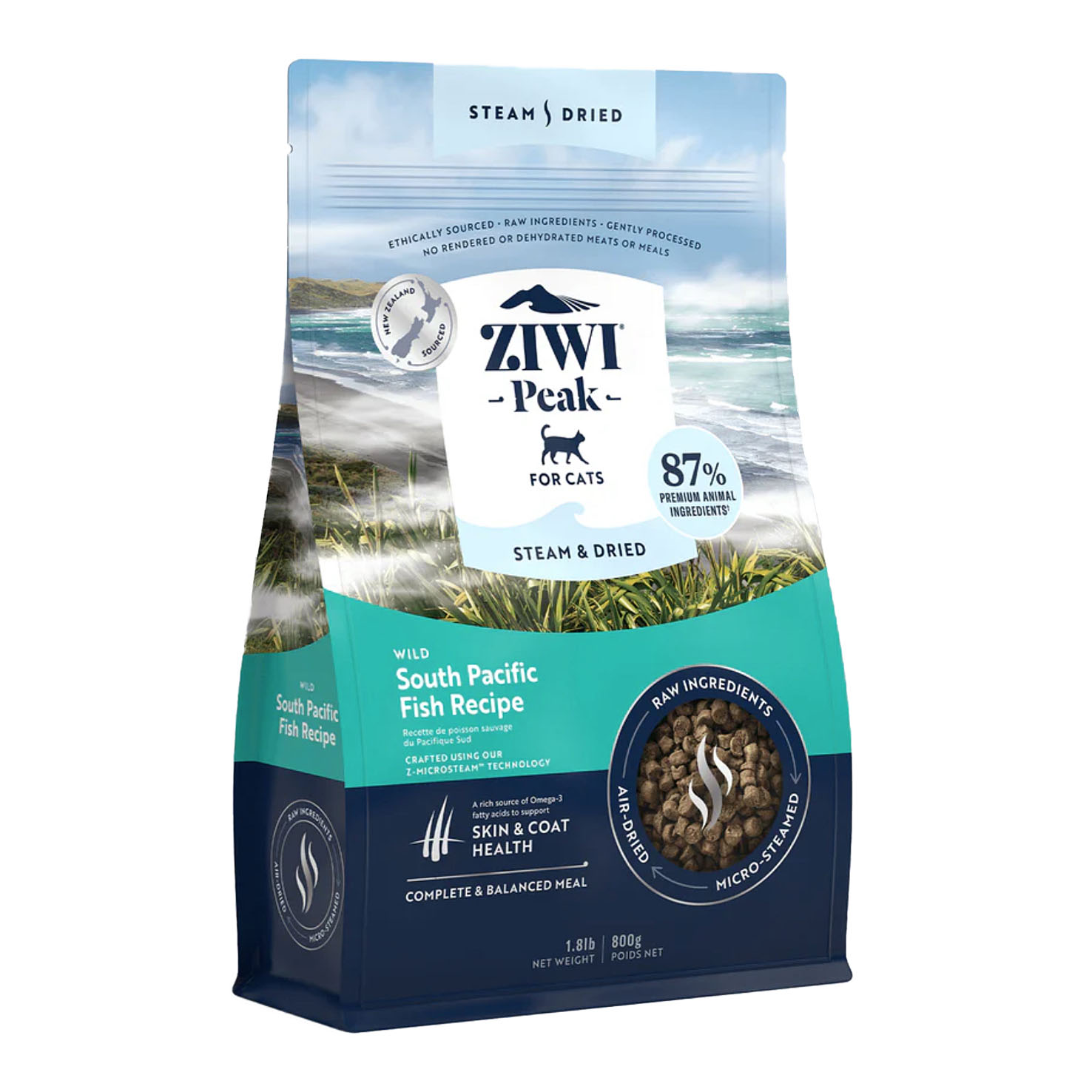 ZIWI Steam&Dried Wild&Pacific Fish, 800g