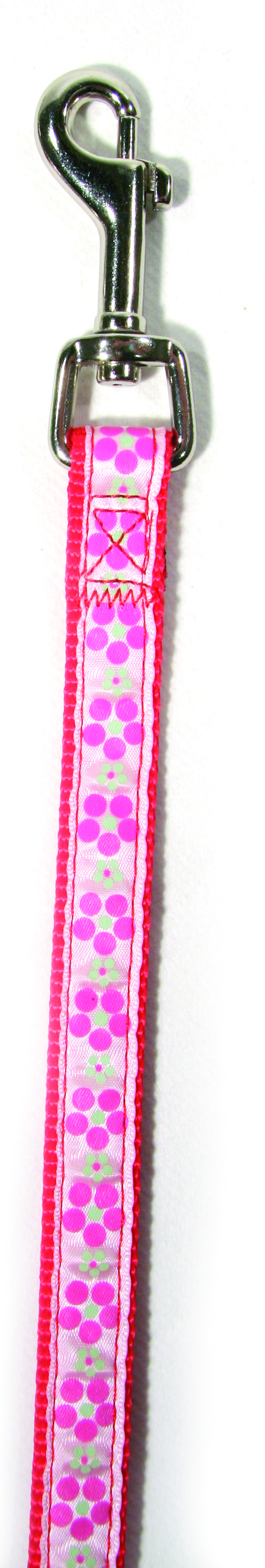 TrendLine Führleine Flower, rot, 10mm/120cm
