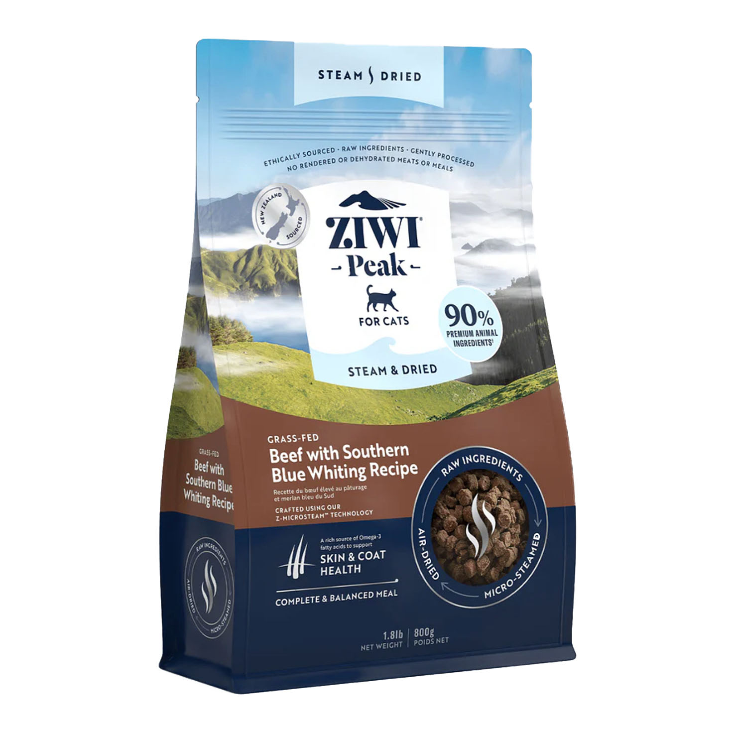 ZIWI Steam&Dried - Rind&Fish, 800g