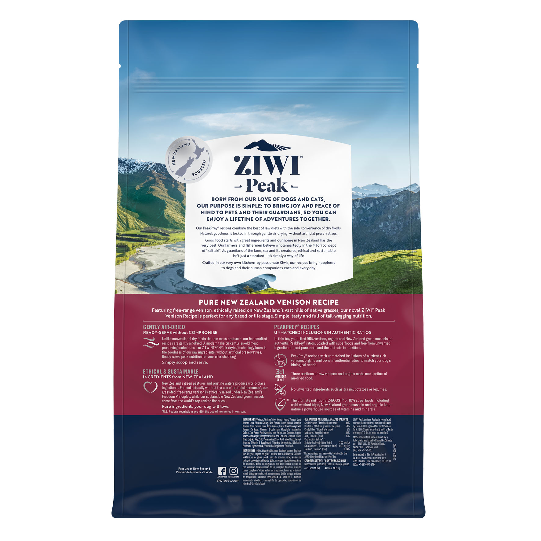 Ziwi Peak Original Air Dried Venison, 1kg