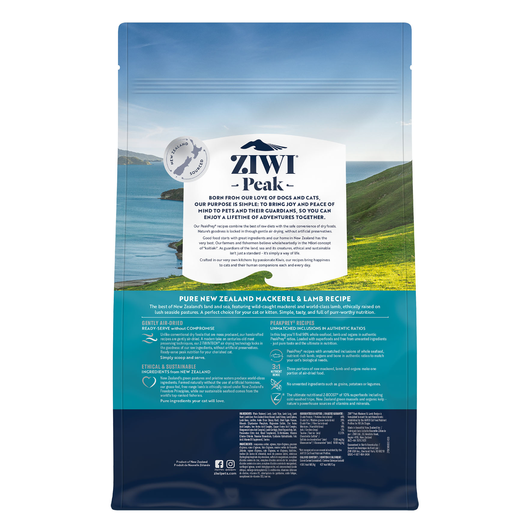 Ziwi Peak Original Air Dried Makrele & Lamm, 1kg