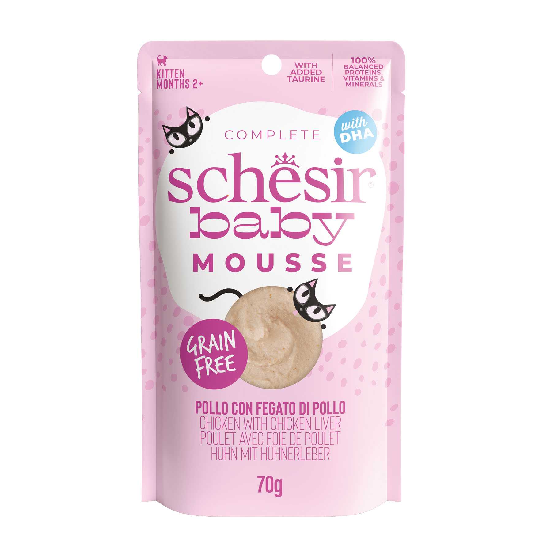 Schesir Baby Mousse Huhn mit Hühnerleber, 70g