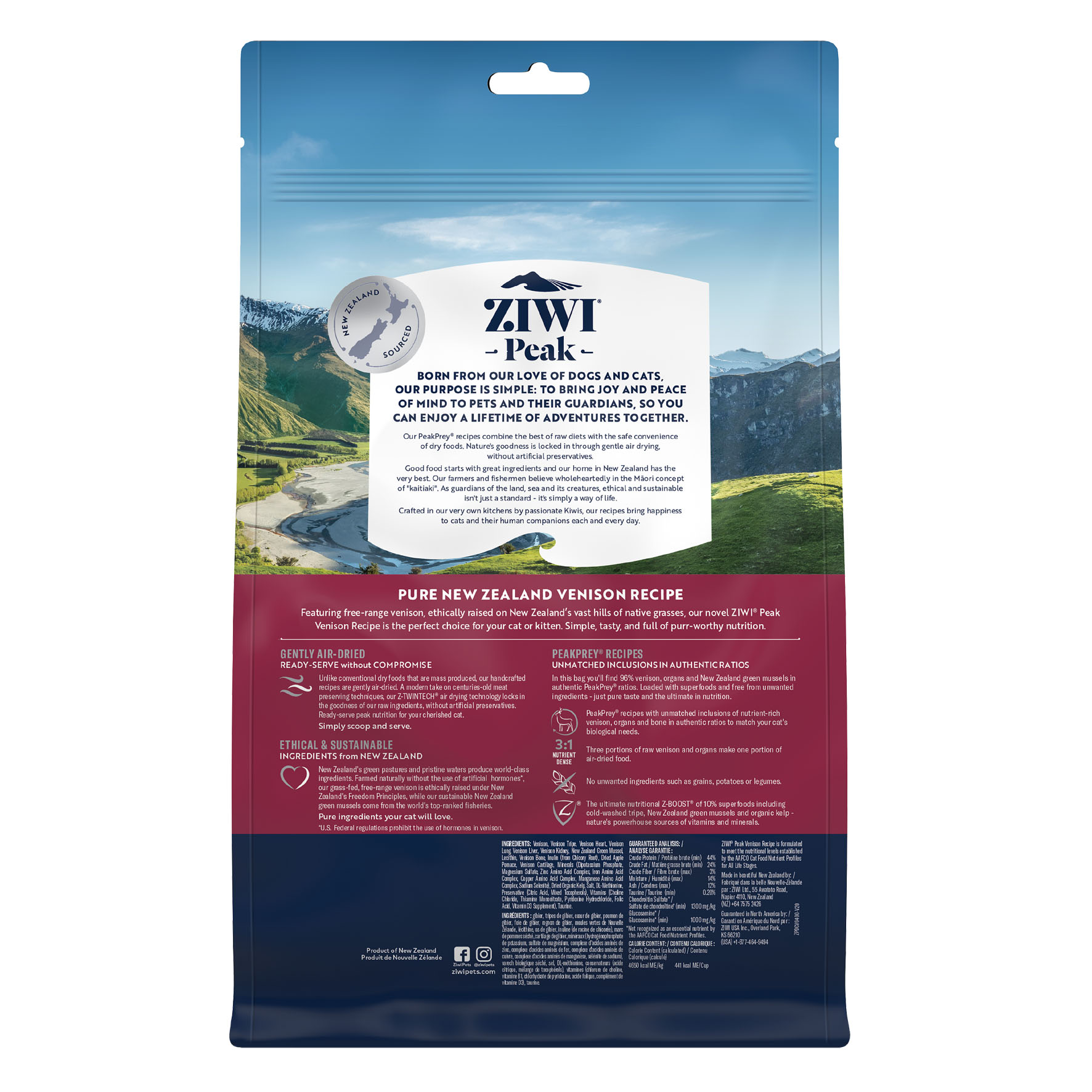 Ziwi Peak Original Air Dried Venison, 400g